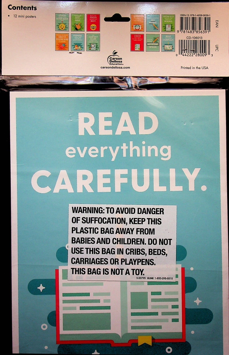 Test Taking Tips Poster