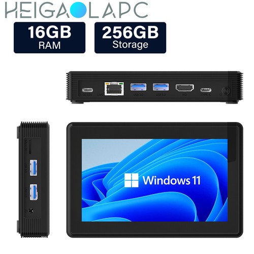 5.5" Touch Screen Tablet Windows 11 Mini PC Mini Computer N5095 16GB ...