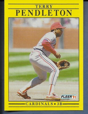 1991 Fleer St. Louis Cardinals Baseball Card #642 Terry Pendleton | eBay