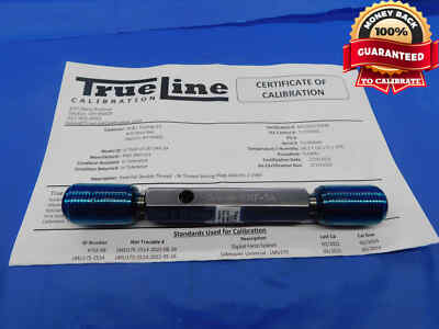 CERTIFIED 3/4 16 UNF 3A SET THREAD PLUG GAGE .75 GO NO GO PD'S = .7094 ...