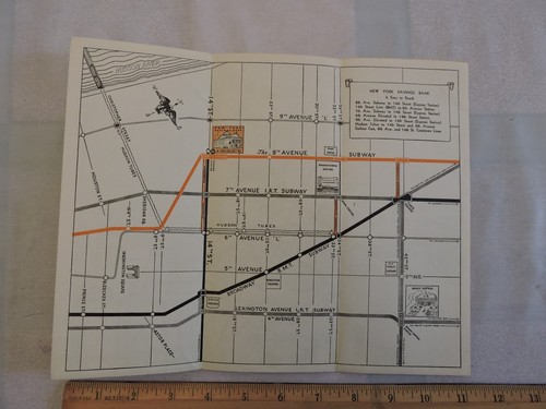 Rare 1933 New York Savings Bank City NYC Subway 11x18 Map | eBay