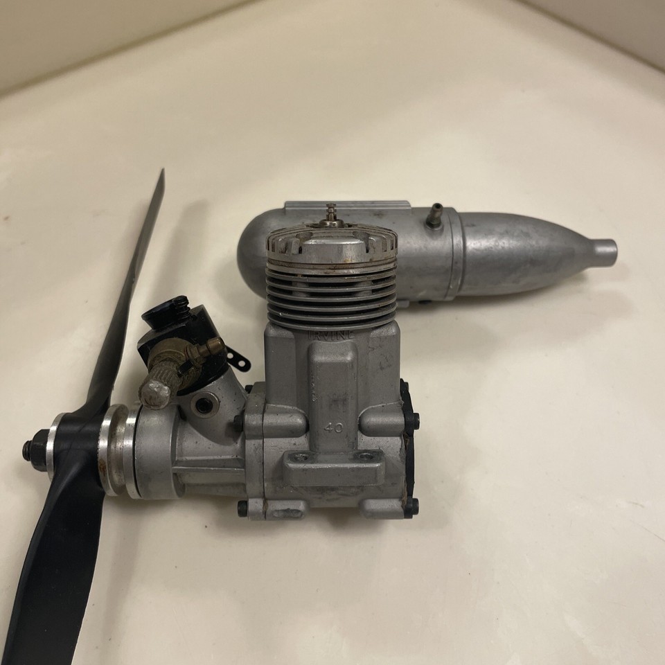 Irvine 40 RC Model Gas Airplane Engine with Muffler | eBay