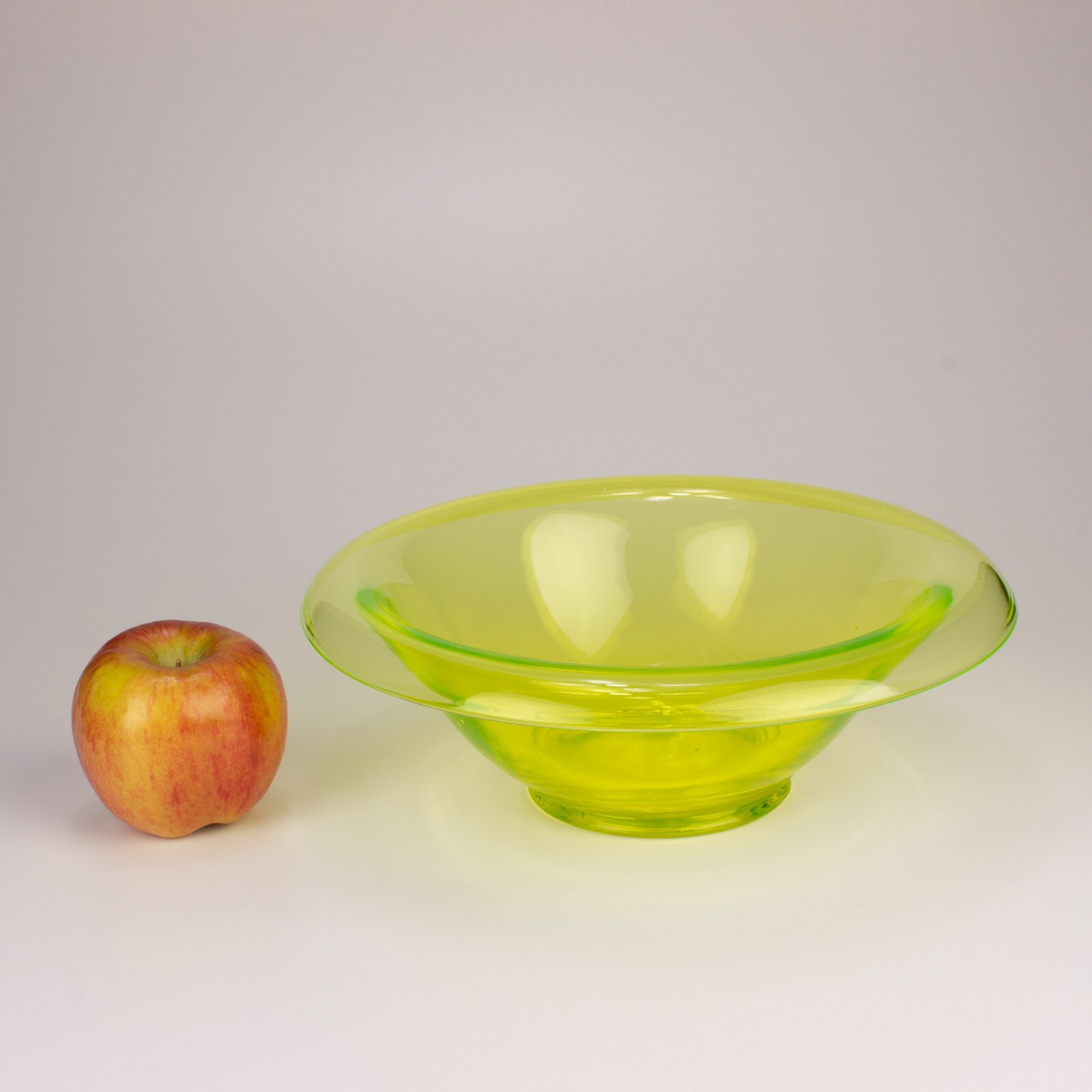 Tiffin Vintage Vaseline Glass Rolled-Edge Bowl, Canary Yellow | eBay