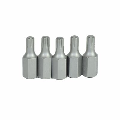 5 Pack M5 - M13 Male 30mm Ribe Bits With 10mm Hex End S2 Steel | eBay