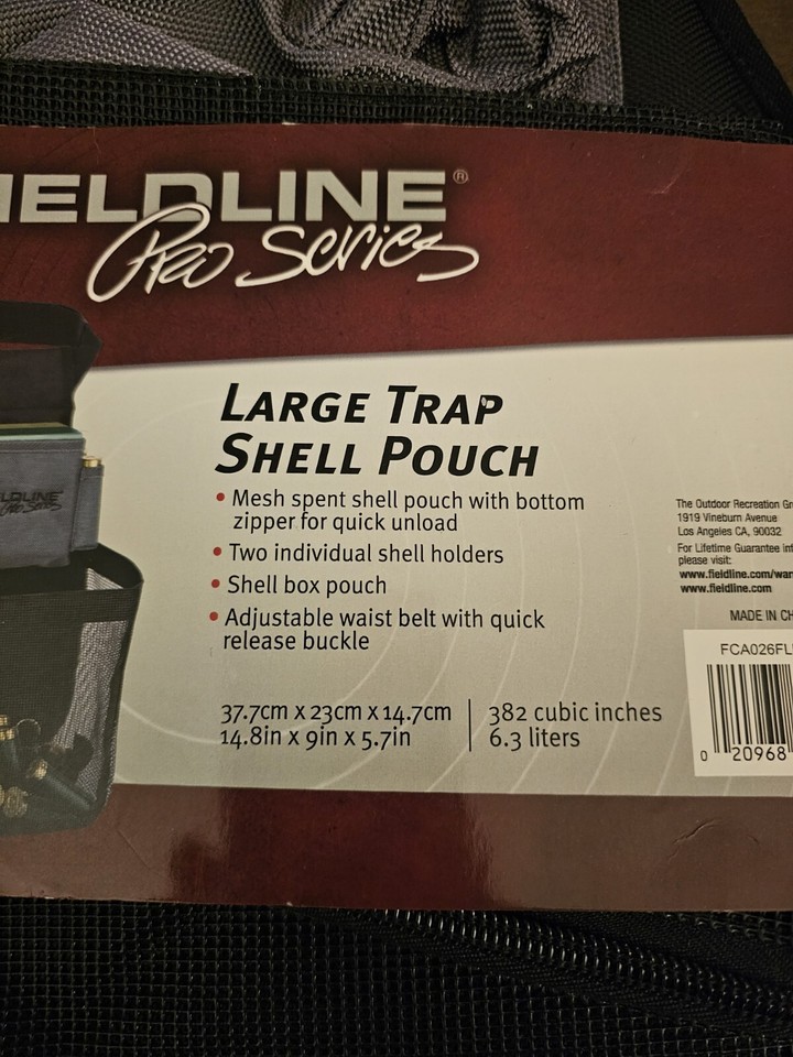 Fieldline Pro Series Large Trap Shooting Shell Pouch Ammo Holder, Gray ...