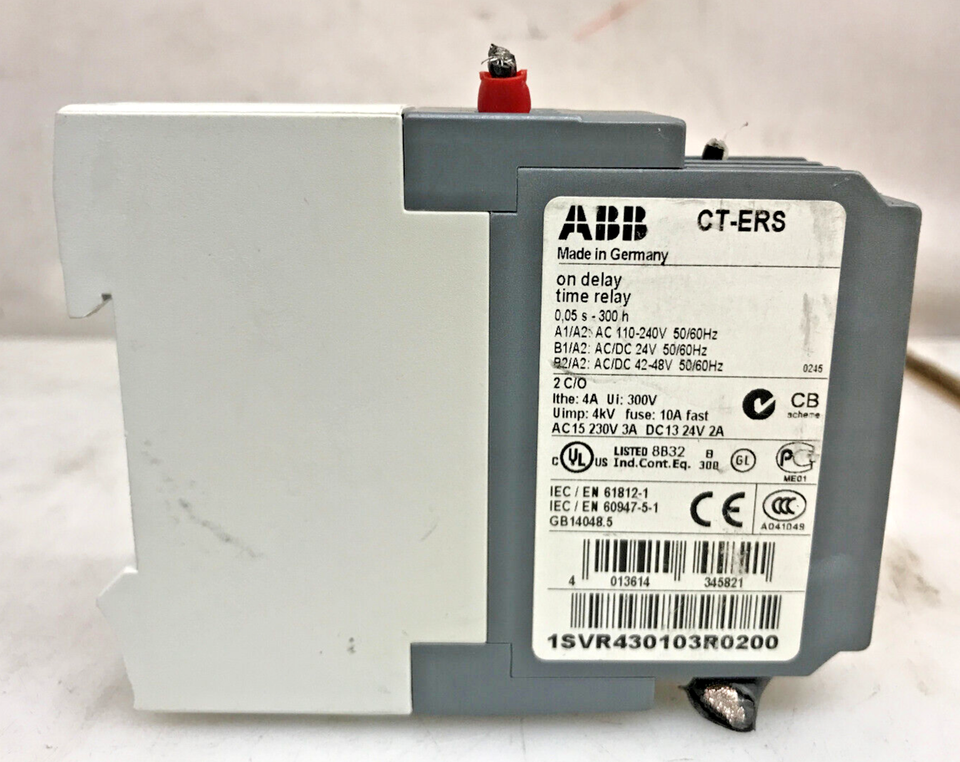 ABB CT-ERS On Delay Time Relay 4A 300V 1SVR430103R0200 | eBay