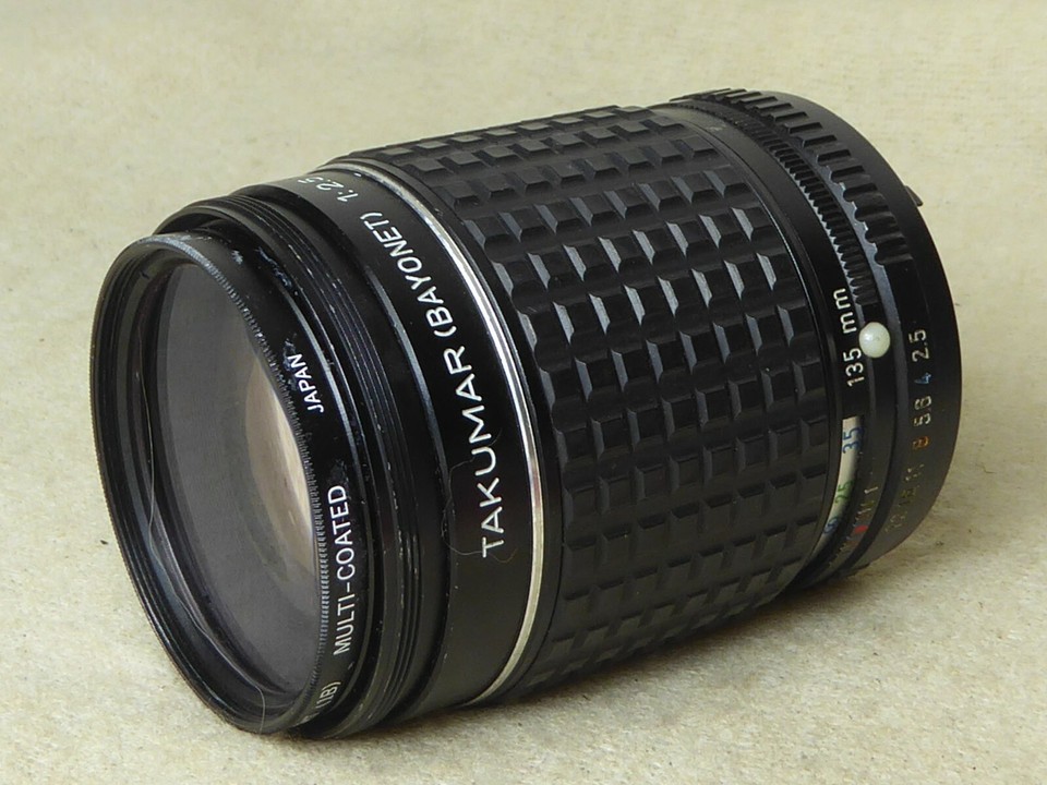 PENTAX TAKUMAR 135mm F2.5 PORTRAIT/TELEPHOTO LENS & CAPS PK MOUNT Super ...