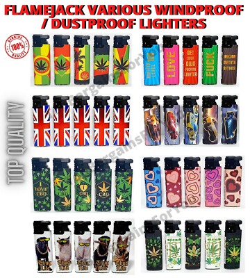 FLAMEJACK Lighters Full Set Jet Windproof Dustproof Electronic Gas ...