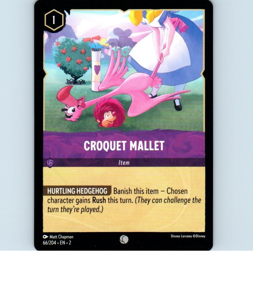 Croquet Mallet 66/204 Disney Lorcana Card Single | eBay