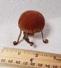cOmBo RaRe TAPE MEASURE & PIN CUSHION metal STOOL : Antique c1870's ...