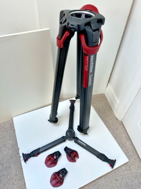 Sachtler Flowtech 100 MS Carbon Fiber Tripod w/ Mid-Level Spreader ...