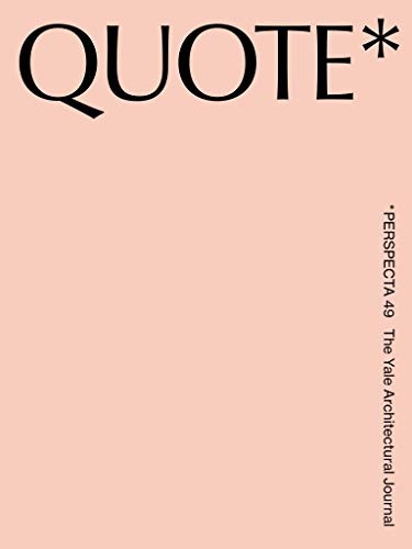 Perspecta 49: Quote, , New Book 9780262529426| eBay