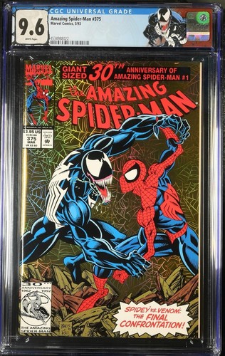 Amazing Spider-Man 375 - Limited Edition Venom Label - CGC Graded 9.6 ...