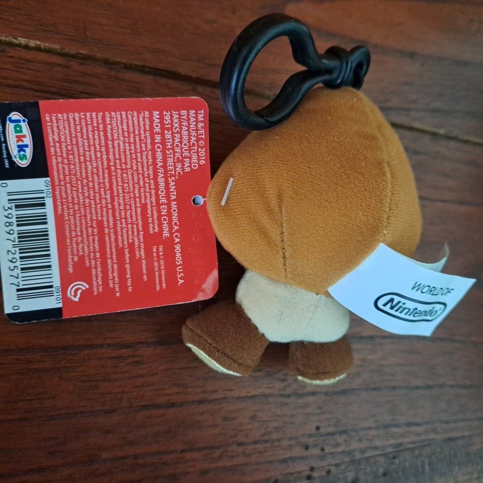 2016 Jakks World Of Nintendo Backpack Clips Mario,Luigi,Boo And Goomba ...