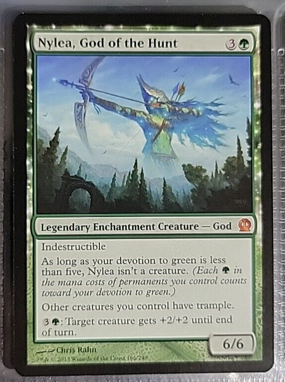 MTG Nylea, God of the Hunt Theros 166/249 Regular Mythic for sale ...