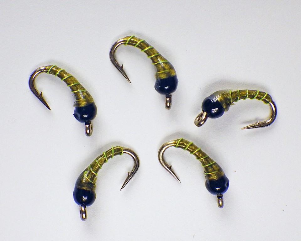 Zebra Midge Tungsten Nymphs Olive Chart. - Premium Trout Fly Fishing ...