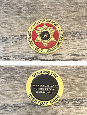Texas Top Cop Shop Challenge Coin | eBay