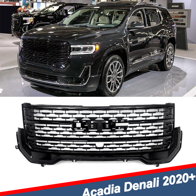 For GMC Acadia Denali 2020-2023 Front Bumper Grille Upper Grill Gloss ...
