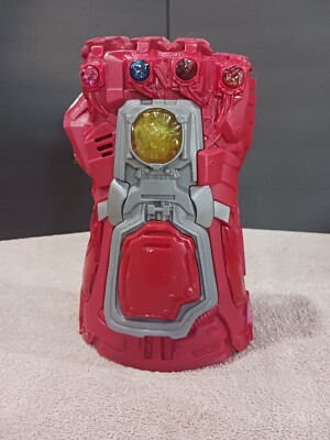 Marvel Avengers End Game Thanos Lights Sound Electronic Gauntlet Red ...