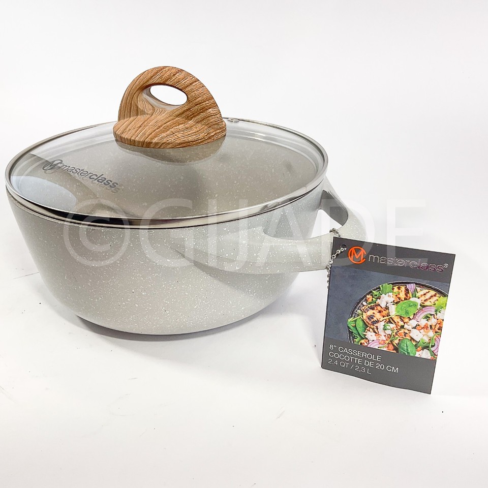Masterclass Cookware Premium Collection 2.4-qt 8 In Casserole With Lid ...