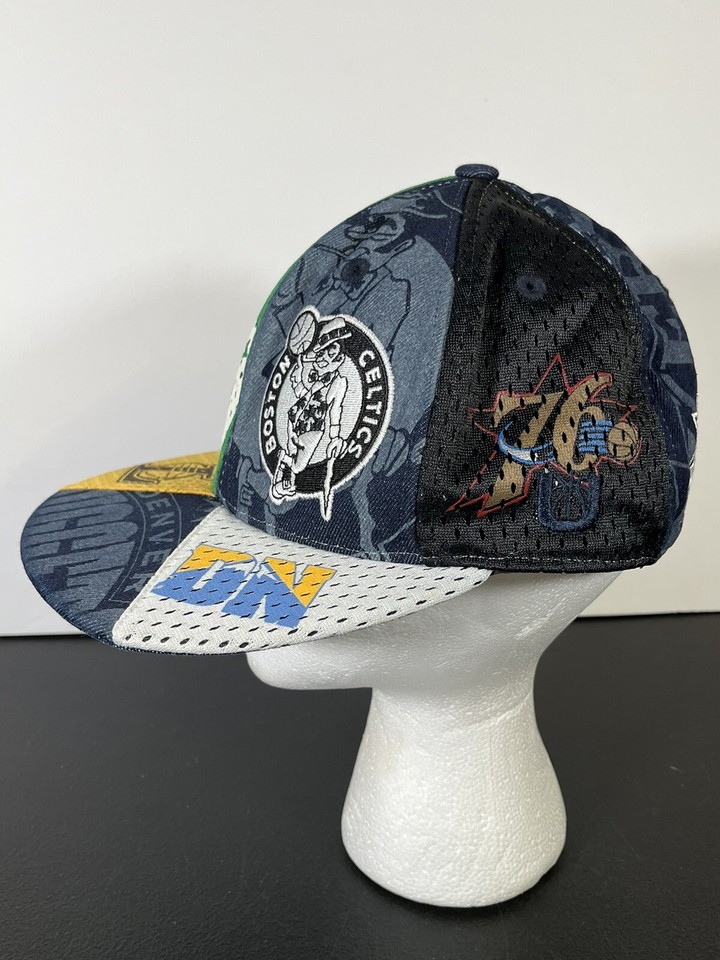 Vtg Yupoong UNK SAMPLE NBA Teams Hat Cap Lakers Celtics Nuggets 76ers ...