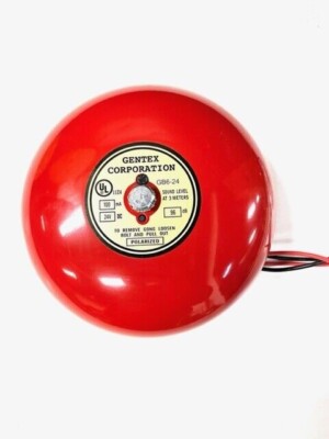 Gentex Model #GB6-24 Bell, 24 VDC, 6", Red. | eBay