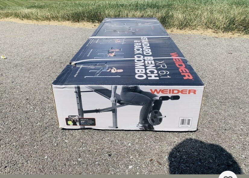 Weider WEBE60610 6.1 Multi-Position Weight Bench with Leg Developer and ...