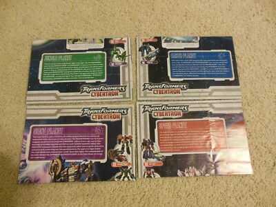 Transformers Cybertron all 4 Planet Maps - Earth, Jungle, Giant, Speed ...