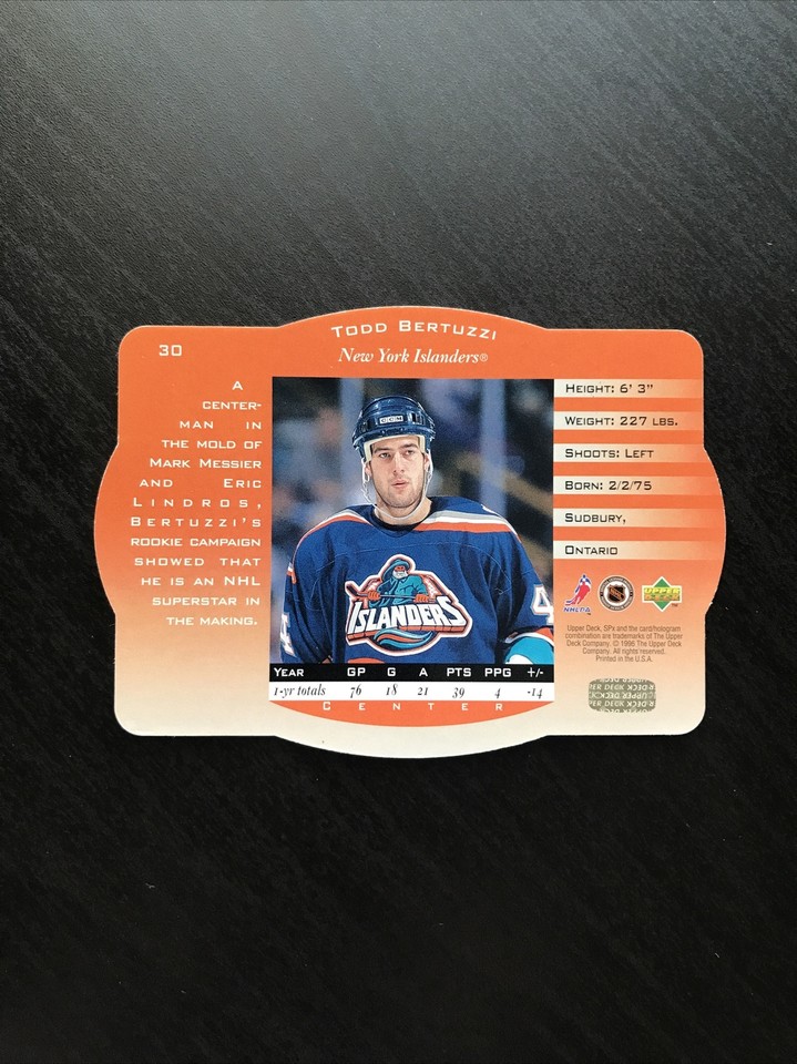 1996-97 Upper Deck SPx #30 Todd Bertuzzi New York Islanders | eBay