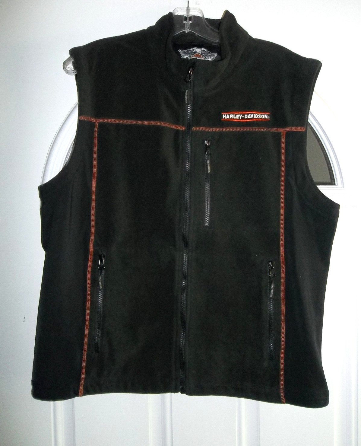 Harley Davidson Motorcycles Men's Fleece Vest w/ Pock… - Gem