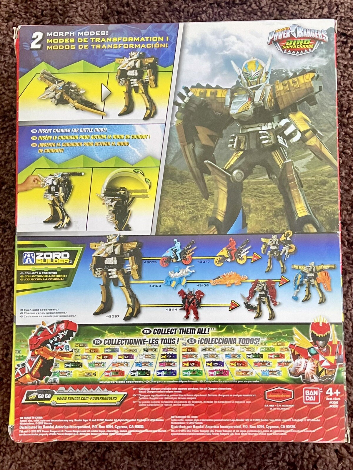 [NEW] NRFB Power Rangers Dino Charge Ptera Charge Megazord Morph Zord ...