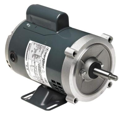 Marathon Electric MJ057 Open Drip Proof Jet Pump Motor 1 hp 115/208-230 ...