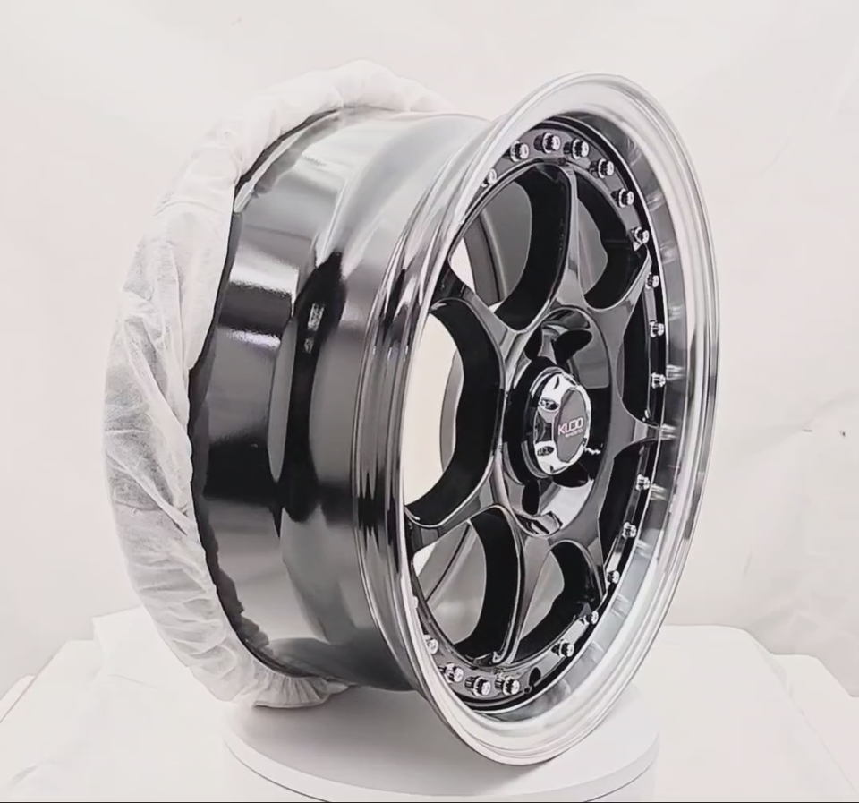 15x7 Black Wheels Rims 4 Lug Honda Accord Civic Fit Cobalt Hyundai ...