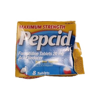 PEPCID AC Maximum Strength 20mg Famotidine Tablets - 8 Count ...