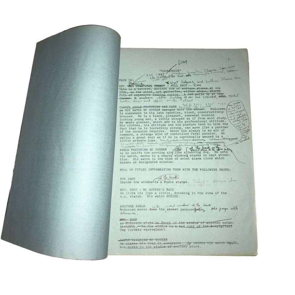 "Cockatrice: A Screenplay by Gilbert A. Ralston – Tahoe & San Francisco ...