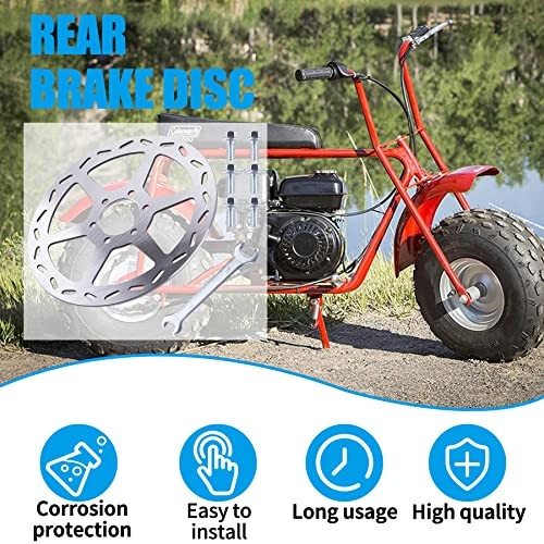 Rear Brake Disc Rotor Disk for Motovox MBX10 MBX11 MBX12 97cc Mini Bike ...