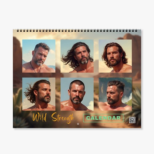 Naked Man Calendar 2027, Nudes, Illustration Of Muscle Men ...
