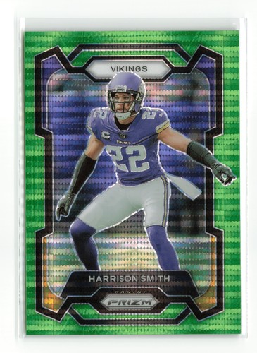 2023 PANINI PRIZM HARRISON SMITH #192 NEON GREEN PULSAR VIKINGS | eBay