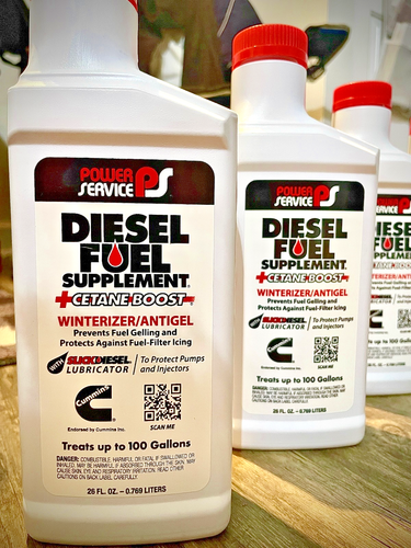 POWER SERVICE Diesel Fuel Supplement + Cetane Boost Winterizer AntiGel ...