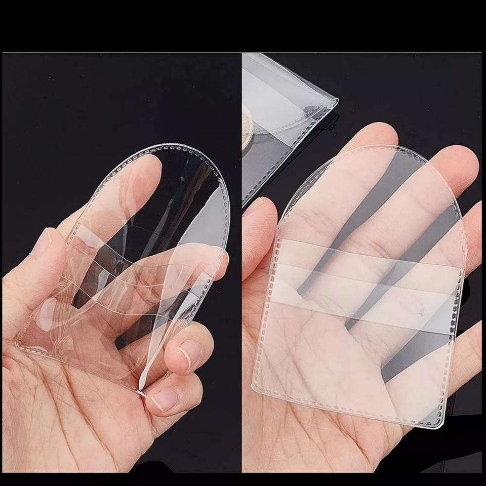 100PCS 2x2Inch Clear Single Pocket Plastic Coin Sleeves Coin Pouches ...