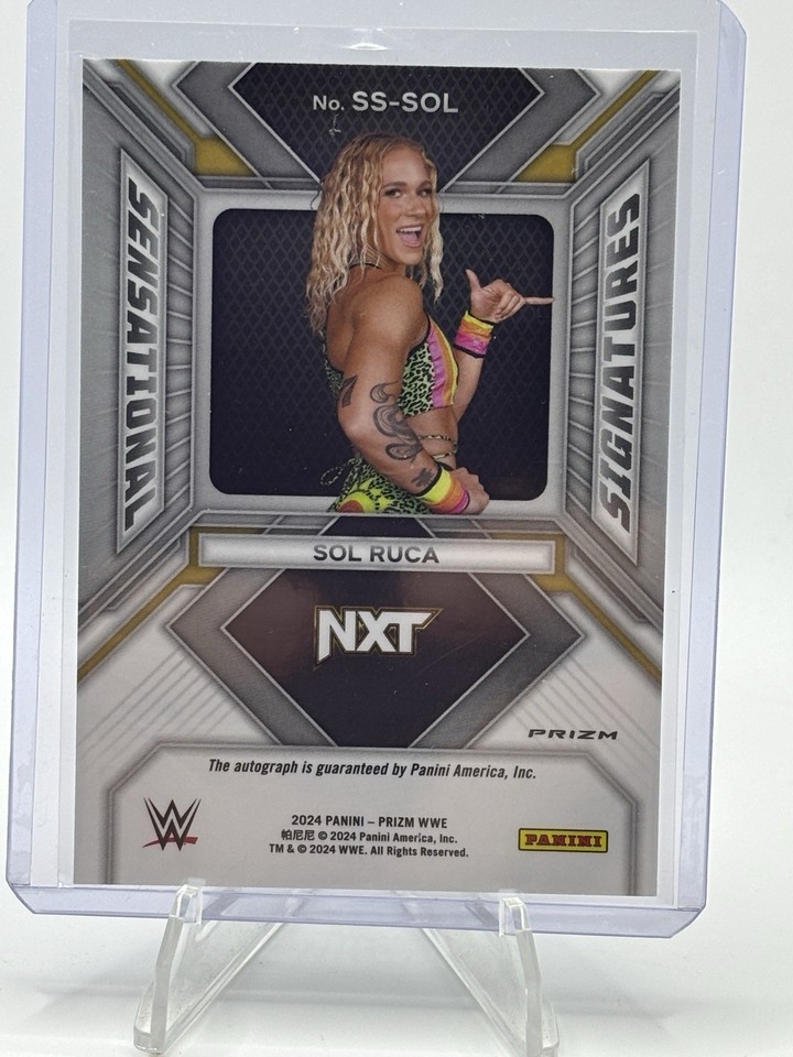 2024 Panini Prizm WWE Sol Ruca Auto #SS-SOL Retail Green NXT SP | eBay