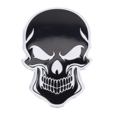 Totenkopf 3D Aufkleber Skull Sticker Auto Motorrad Schädel Chrom ...