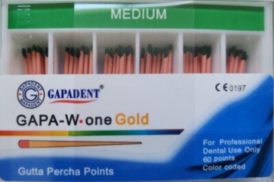 Medium Gapadent Wave 1 Gutta Percha Points Dental Endodontic Root Canal ...