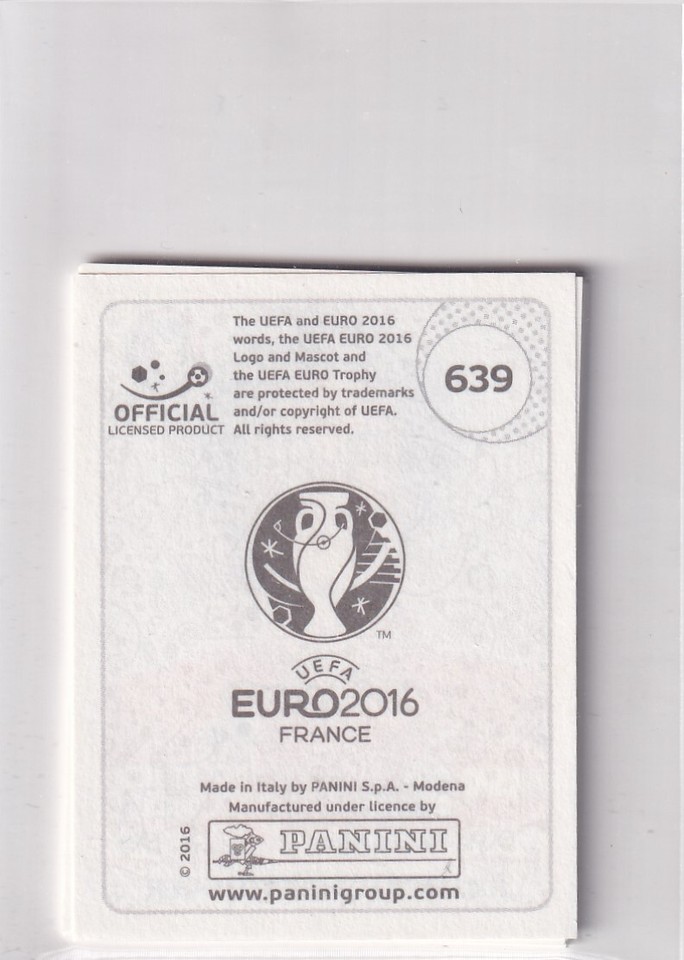 Panini Fifa EM Euro 2016 Sticker No. 639 Julian Baumgartlinger | eBay
