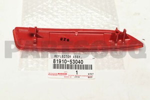 8191053040 Genuine Toyota REFLECTOR ASSY, REFLEX, RH 81910-53040 | eBay