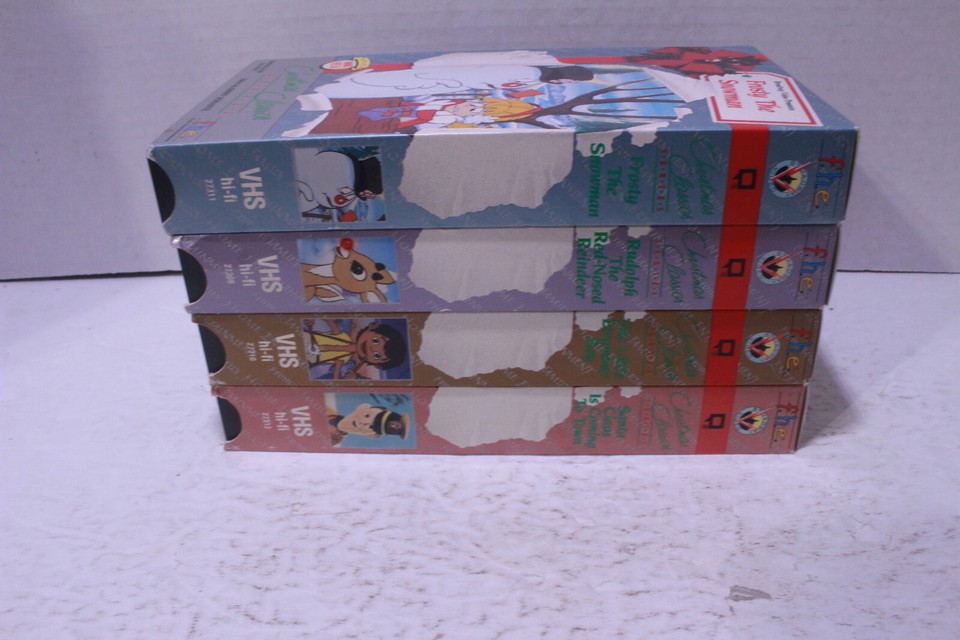 Childrens Christmas Classics Series f.h.e. 4 VHS Set Frosty Rudolph ...