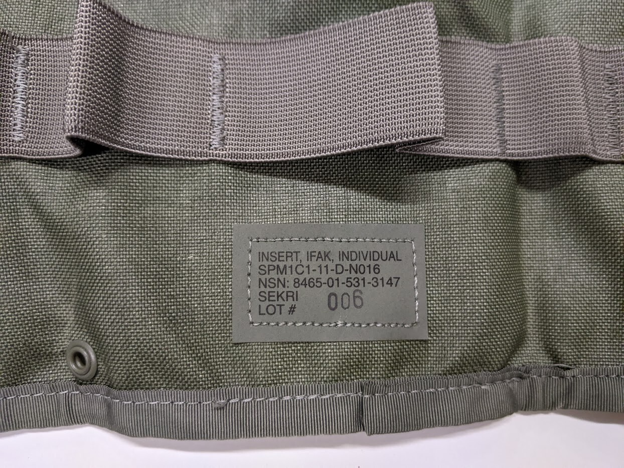 2 New US Military Surplus Insert Individual IFAK SEKRI 8465-01-531-3147 ...