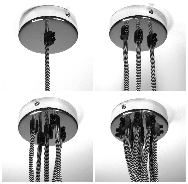 SINGLE & MULTI POINT DROP OUTLET CEILING ROSE | Perfect for fabric flex ...