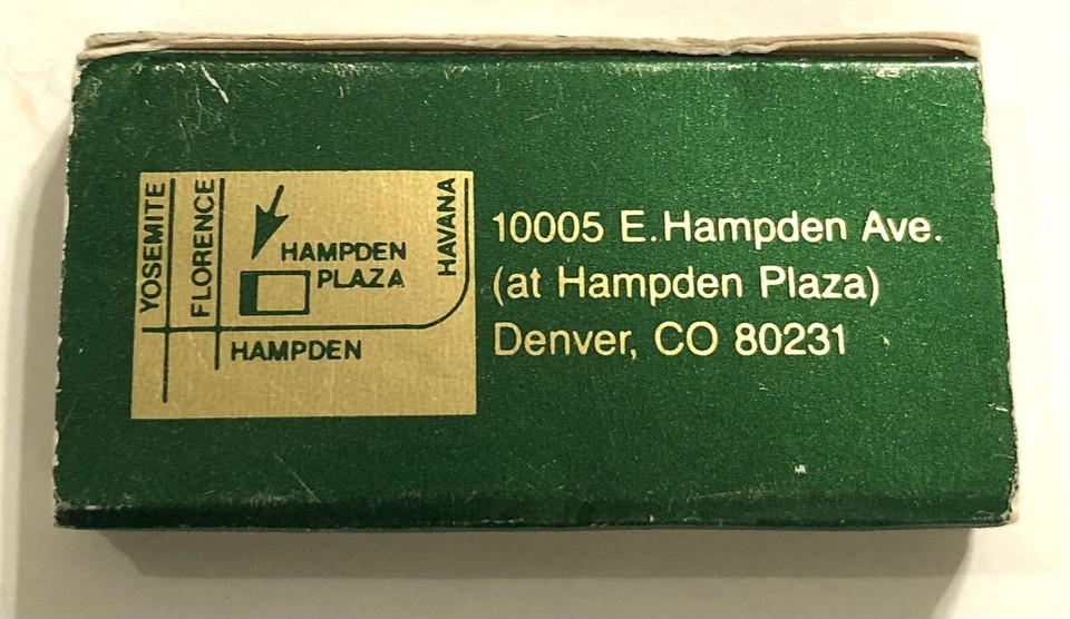 Empty Matchbook Box Cover Forbidden City Restaurant Denver, CO Vintage ...