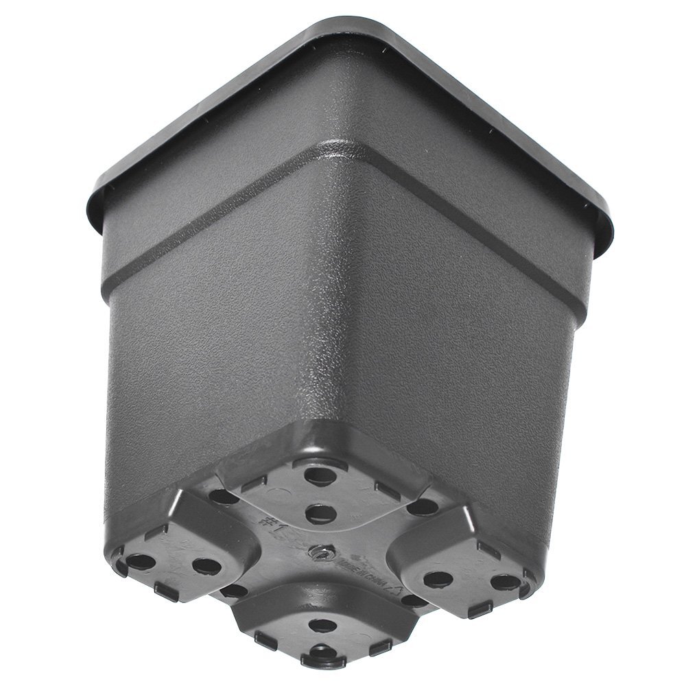 1/2/3/5/7/10 Gallon Re-usable Square Nursery Pot Plastic Grow Pots ...
